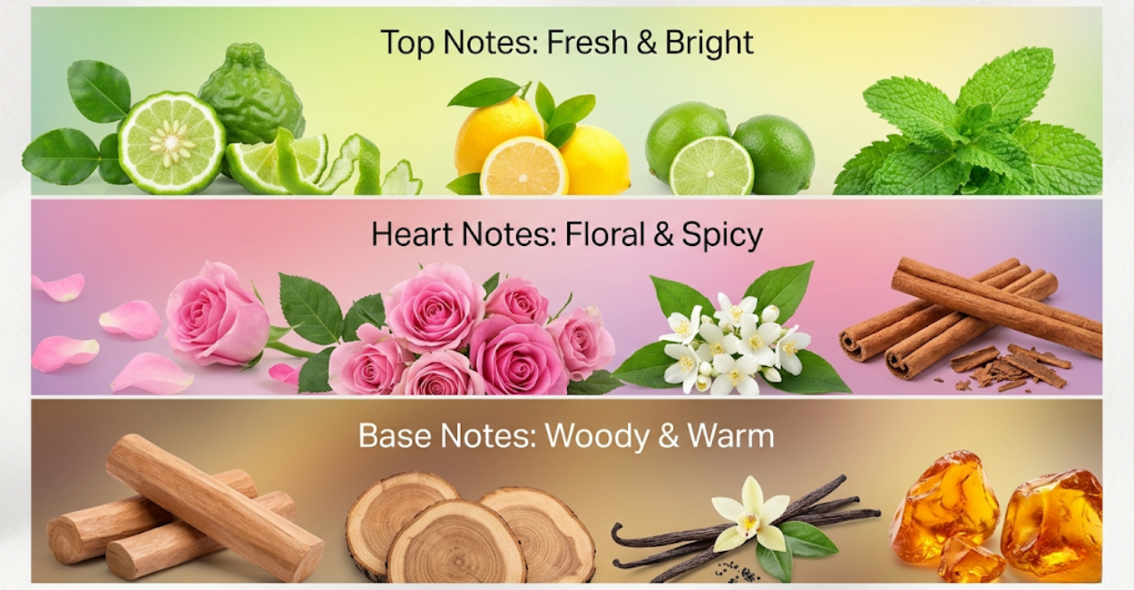 The Ultimate Guide to Fragrance Notes: How Perfumes Are Built, Why They ...